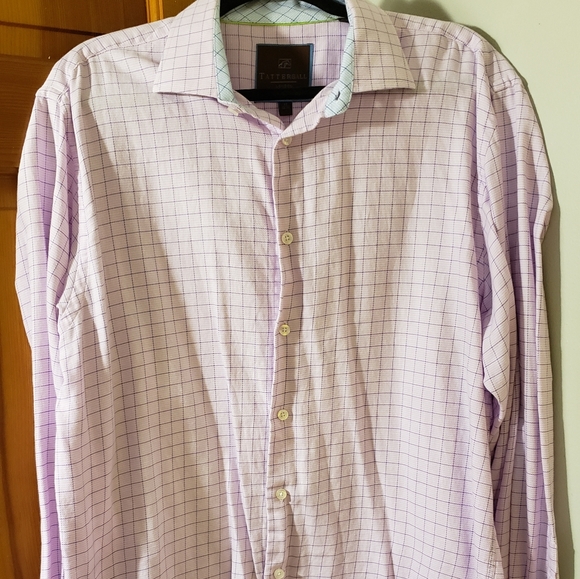 Tattersall | Shirts | Tattersall London Mens Thin Flannel Dress Shirt ...